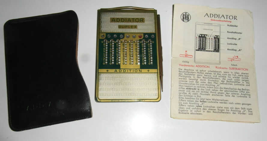 Neuzugang: Addiator Duplex - ISER – Informatik-Sammlung Erlangen