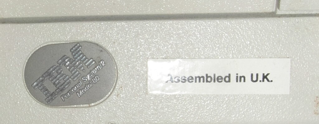 Neuzugang: IBM Tower Personal System/2, Model 80 mit IBM Tastatur und ...
